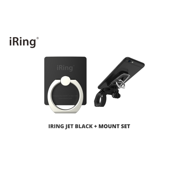 IRING JET BLACK + MOUNT SET